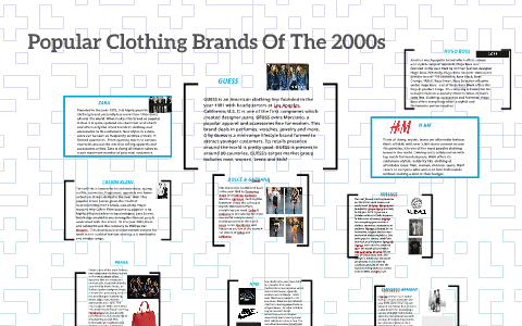 Popular Clothing Brands Of The 2000s by Tobias Thomas on Prezi