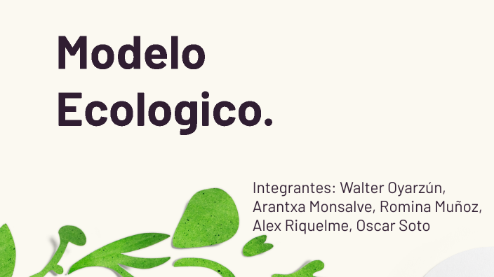 Modelo Ecológico by arantxa monsalve on Prezi