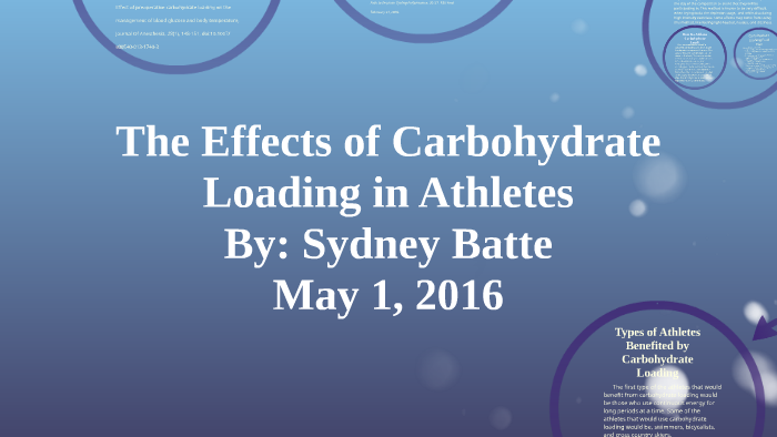 The Effects of Carbohydrate Loading in Athletes by Sydney Batte on Prezi