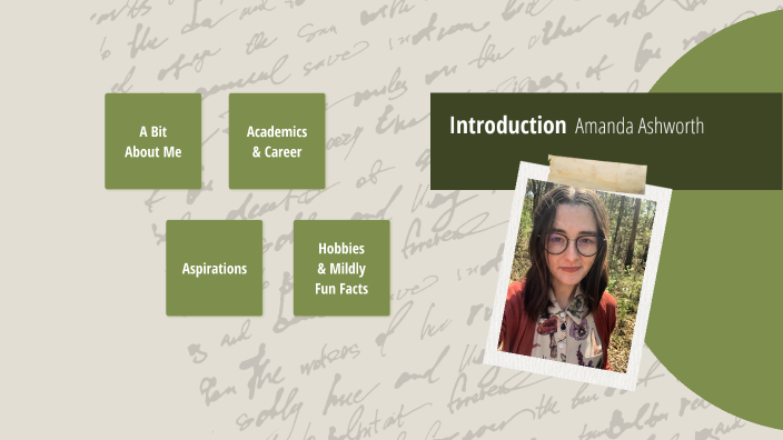 Amanda Ashworth Introduction by Amanda Ashworth on Prezi