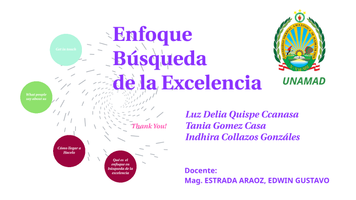 Enfoque Búsqueda de la Excelencia by Indhira Collazos on Prezi