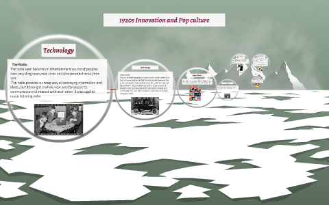 Innovation Technology And Pop culture in the 1920s by myeshia curry on ...