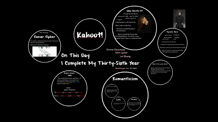 On This Day I Complete My Thirty-Sixth Year by Lei Zhang on Prezi