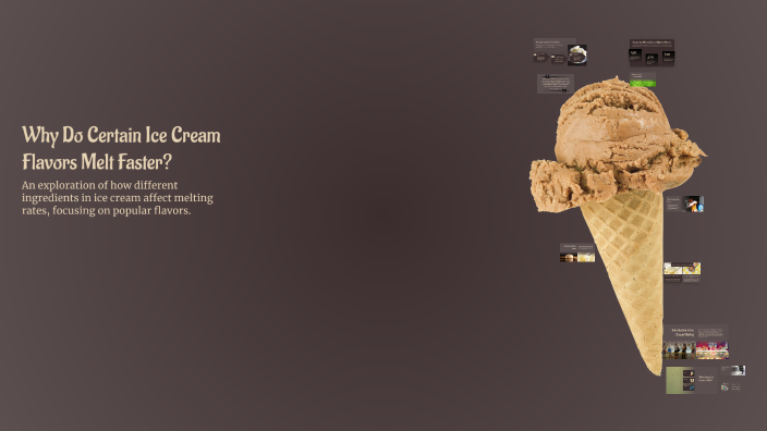 Why Do Certain Ice Cream Flavors Melt Faster? by Justin Keister on Prezi