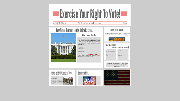 Exercise Your Right To Vote!! by Mark Godelia on Prezi