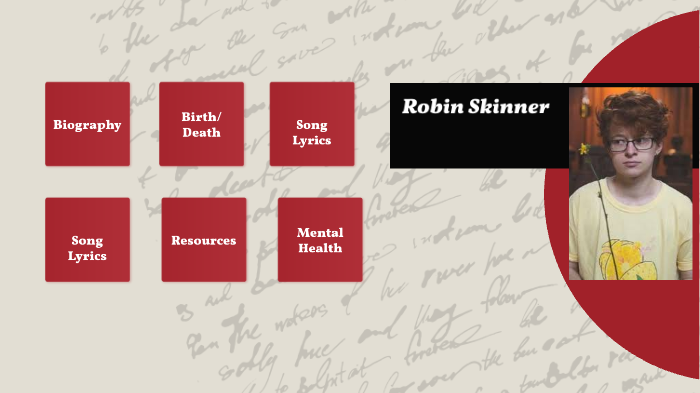 Robin Skinner Biography by alondra avalos on Prezi