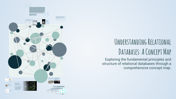 Understanding Relational Databases: A Concept Map by Sophia Syed on Prezi