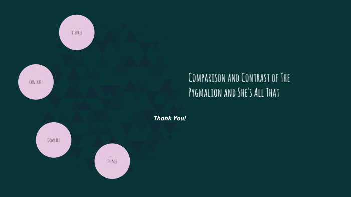 Comparison and Contrast of Pygmalion and She's All That by Carla ...