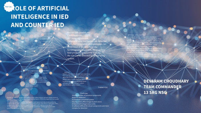 ROLE OF ARTIFICIAL INTELIGENCE IN IED AND COUNTER IED by devaram ...
