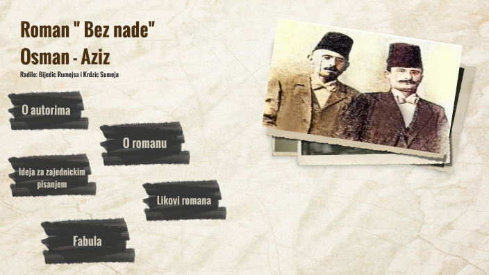Roman " Bez nade" Osman - Aziz by Sumeja Krdzic on Prezi