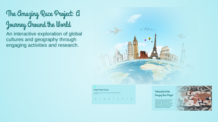 The Amazing Race Project: A Journey Around the World by Ava LaFreniere ...