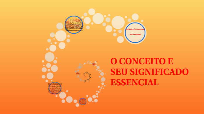 O CONCEITO E SEU SIGNIFICADO ESSENCIAL by Jessica Constantino