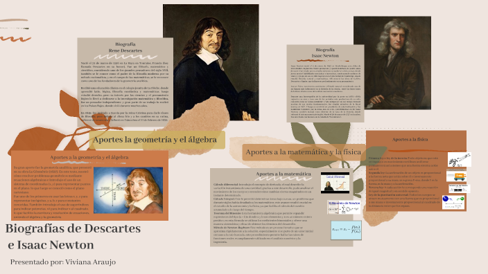 Biografías de Descartes e Isaac Newton by Marcela Araujo on Prezi