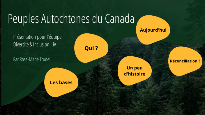 Introduction aux Autochtones du Canada by Rose-Marie Trudel on Prezi