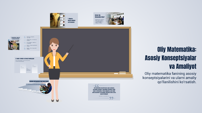 Oliy Matematika: Asosiy Konseptsiyalar va Amaliyot by Sevinch Bafoyeva on Prezi