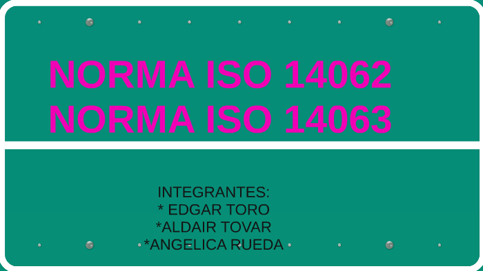 NORMA ISO 14062 by Angelica Rueda on Prezi