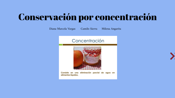 Metódo de conservación por concentración by Daniel Monroy on Prezi