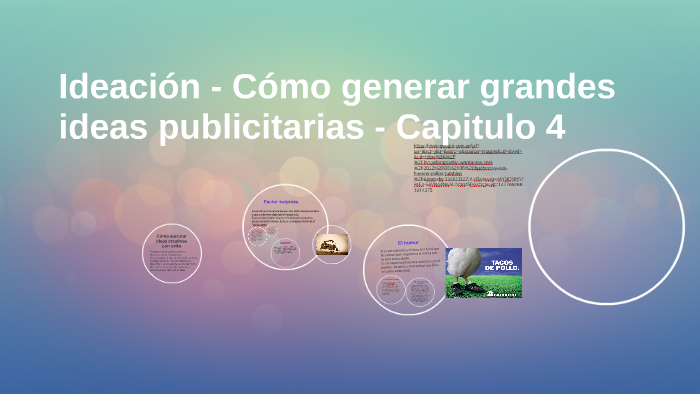 Cómo ejecutar ideas creativas con exito by Sofi Genta on Prezi