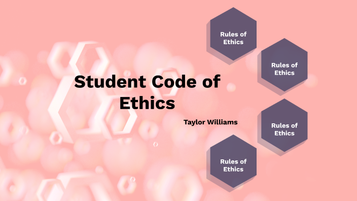 Code of Ethics: Student POV by Taylor Williams on Prezi
