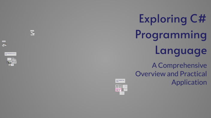 Exploring C# Programming Language by Fatima Jamaldeen on Prezi