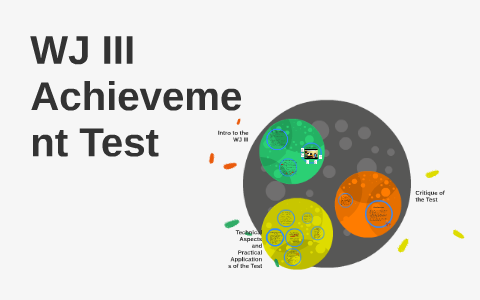 WJ III Achievement Test by on Prezi