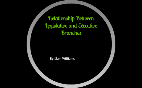 Relationship Between Legislative and Executive Branches by Sam Williams ...