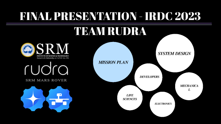 irdc 2023 by RUDRA SRM MARS ROVER on Prezi