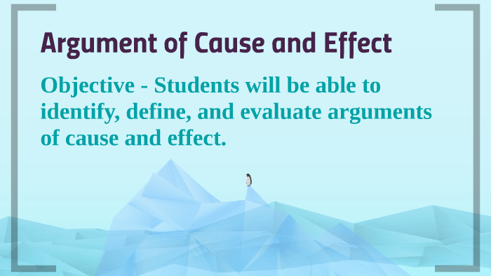 Argument of Cause and Effect by Heidi Beedle