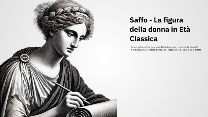 Saffo - La figura della donna in Età Classica by Rossella Novellino on ...