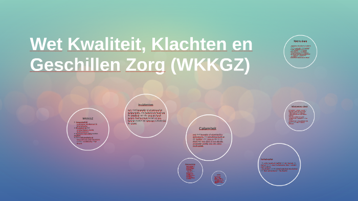 Wet Kwaliteit, Klachten en Geschillen Zorg (WKKGZ) by Ellen TG on Prezi