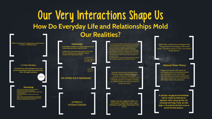 Our Very Interactions Shape Us: How Do Everyday Life and Relationships ...