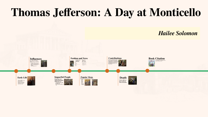 Thomas Jefferson: A Timeline by Hailee Solomon on Prezi