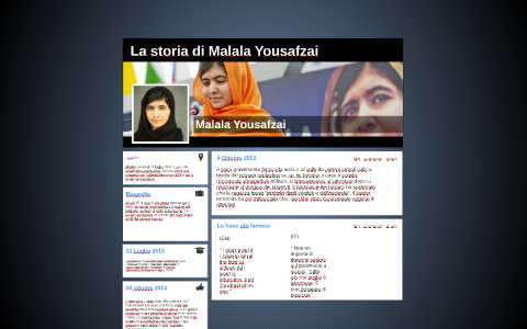 La storia di Malala Yousafzai by seconda sezionec on Prezi