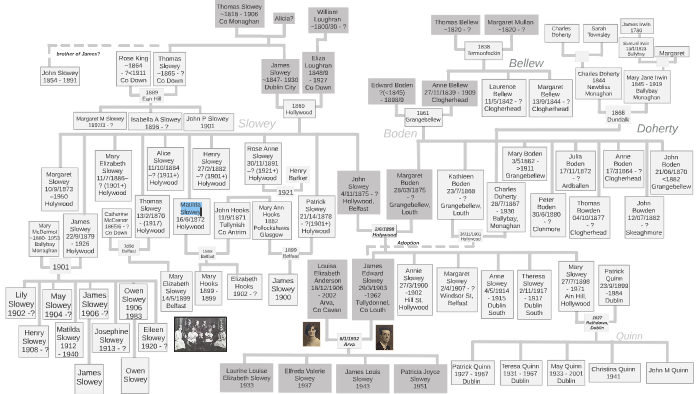 Slowey Family Tree for Printing by Susie Green on Prezi
