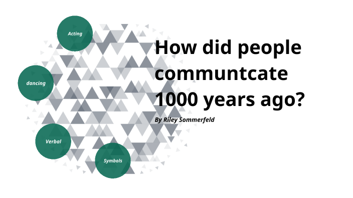 How did people communicate 1000 years ago by Riley Sommerfeld on Prezi
