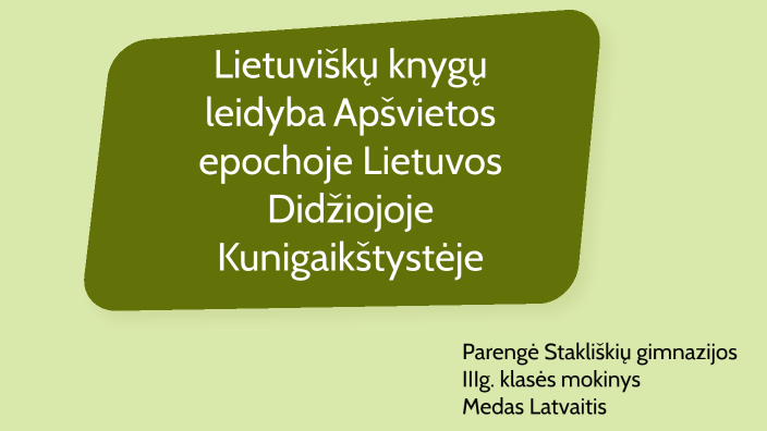 Lietuviškų knygų leidyba Apšvietos epochoje Lietuvos Didžiojoje ...