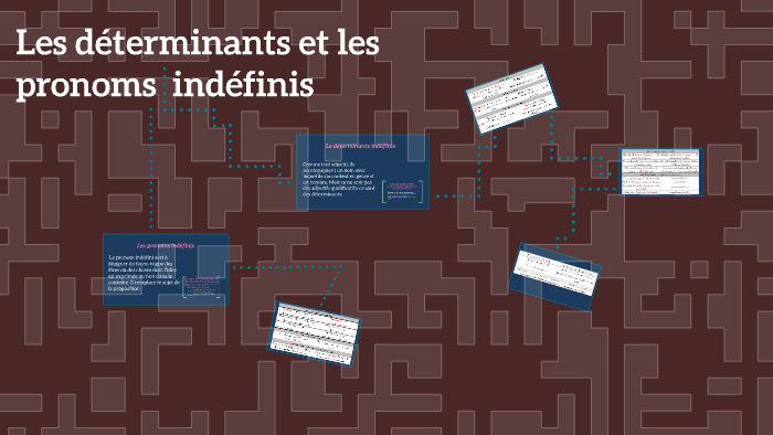 Les déterminants et les pronoms indéfinis by Maria Alcantara on Prezi