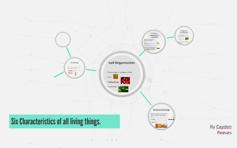 Six Characteristics of all living things. by cayden reeves on Prezi