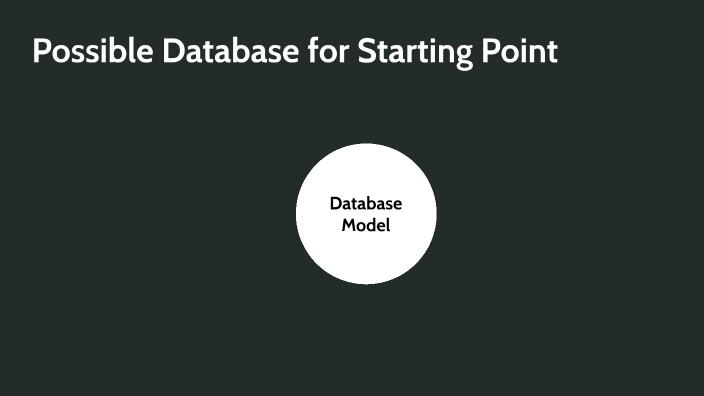 Starting Point Database Model by Declan Dury on Prezi