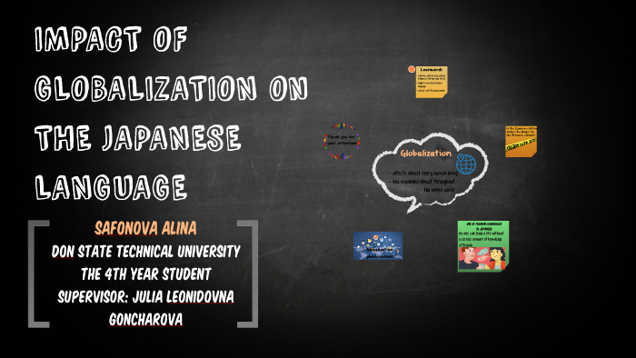 IMPACT OF GLOBALIZATION OF THE JAPANESE LANGUAGE by Alina Safonova on Prezi