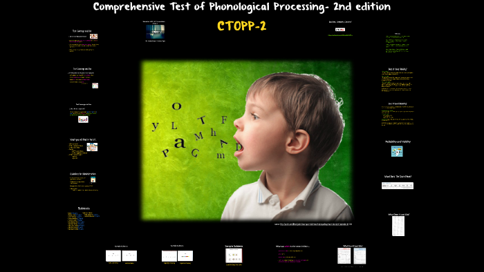 Comprehensive Test of Phonological Processing- 2nd edition by Chelsea ...