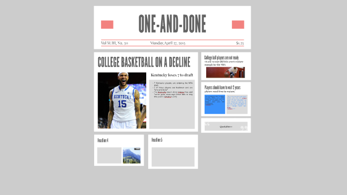 ONE-AND-DONE by Thomas Gallardo on Prezi