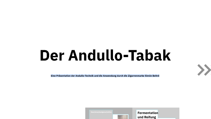 Der Andullo-Tabak by Jordi Llorens Carrió on Prezi