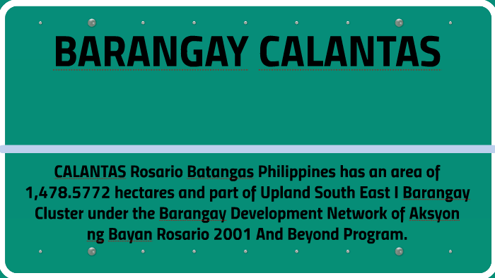 BARANGAY CALANTAS by Jhon Claymark Marquez on Prezi