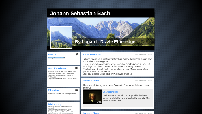 Johann Sebastian Bach by Logan Etheredge on Prezi
