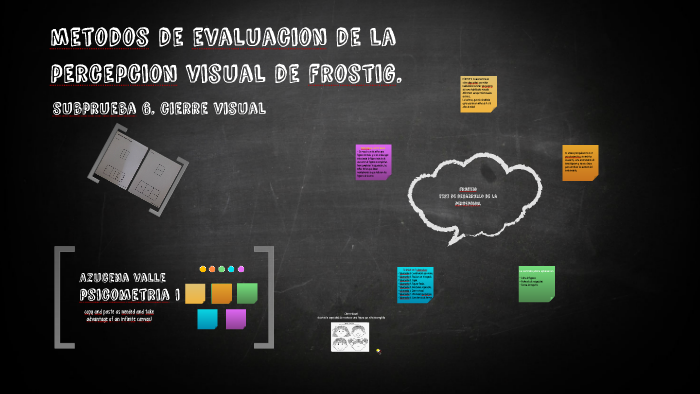 metodos de evaluacion de la percepcion visual de frostig. by azucena ...
