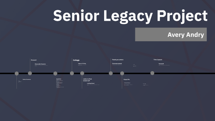 Senior Legacy Project by Avery Andry on Prezi