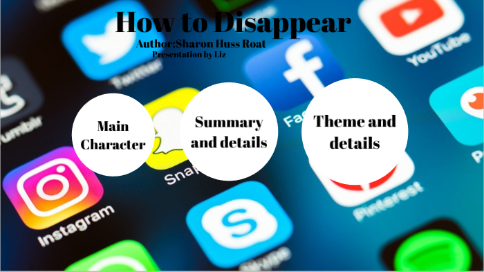 How to Disappear By Sharon Huss Roat Book talk by Lizbeth Quilo on Prezi