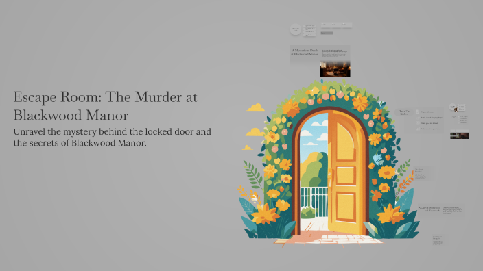 Escape Room: The Murder at Blackwood Manor by Juliana Mecon on Prezi