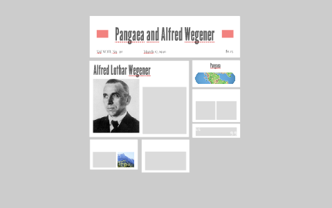 Pangaea and Alfred Wegener by madison chase